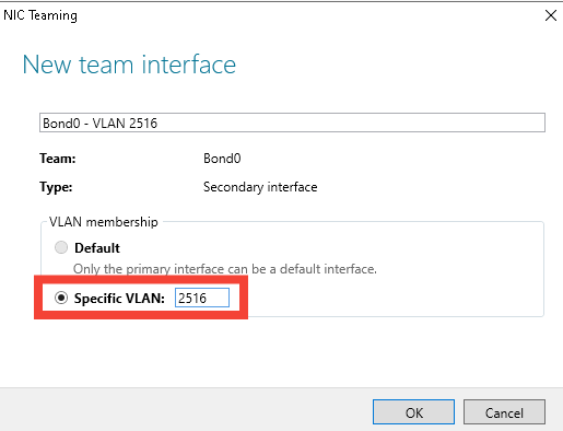 Configuring BOND and VLAN on Windows Server